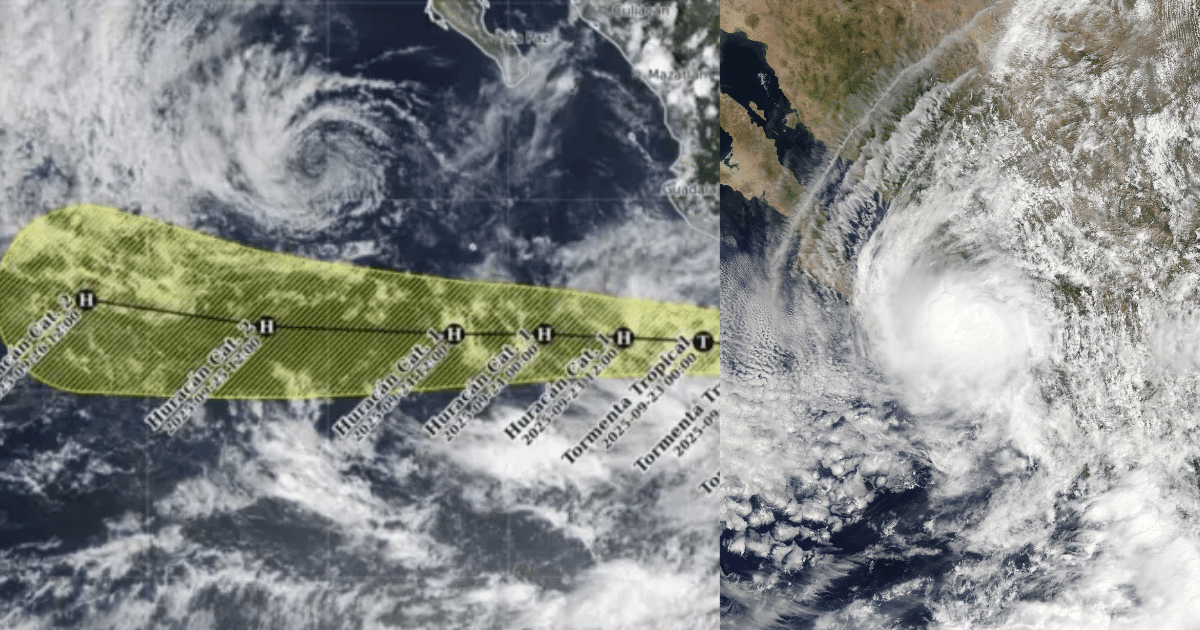 El huracán ‘Narda’ y la onda tropical 34 provocan lluvias intensas y oleaje alto en el país